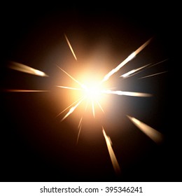 Bright Flash Explosion Burst Effect Background Stock Illustration ...