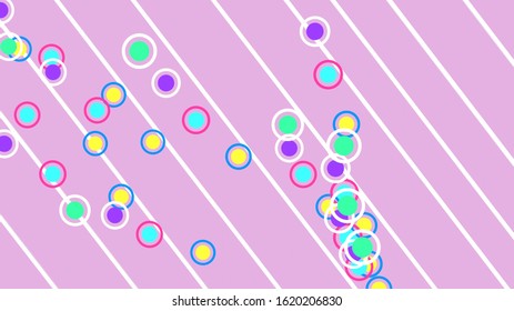 Colorful Round Circle Pop Design 3dcg Stock Illustration 1620208873