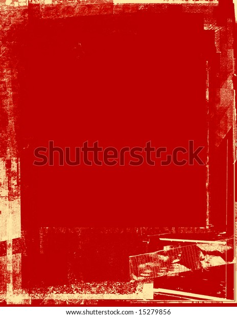 Bright Red Distressed Background Stock Illustration 15279856