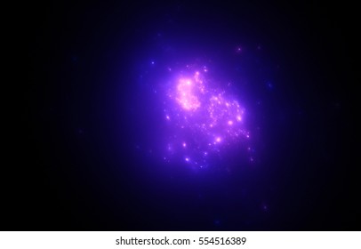 Bright Star Cluster Outer Space Galaxy Stock Illustration 554516389 ...