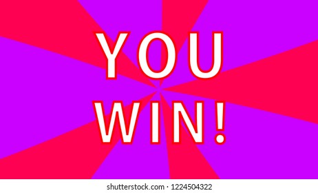 You Win Design: vector de stock (libre de regalías) 512691697 ...