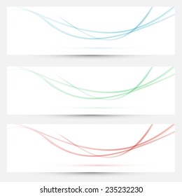 Bright Web Headers Smoke Waves Collection 스톡 일러스트 235232230 | Shutterstock