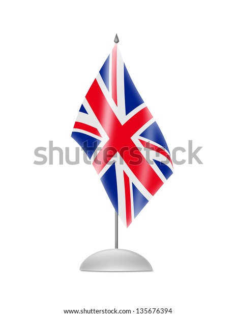 British Flag Table Flag Isolated On Stock Illustration 135676394 ...