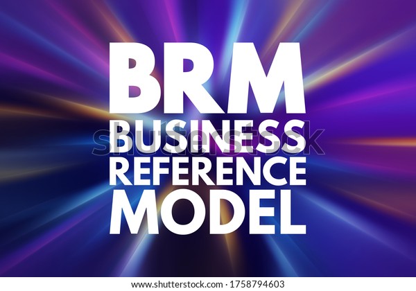 Brm Business Reference Model Acronym Business Stock Illustration ...