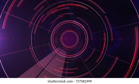 Broadcast Design Circle Elements On Top 스톡 일러스트 737581999 | Shutterstock