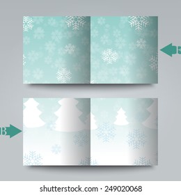 Brochure Template Winter Background Stock Illustration 249020068 ...