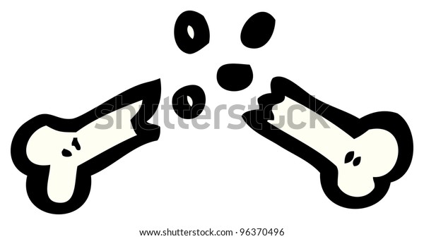 Broken Bone Cartoon Stock Illustration 96370496 | Shutterstock