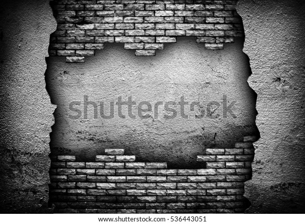 Broken Brick Wall Background Stock Illustration 536443051 | Shutterstock