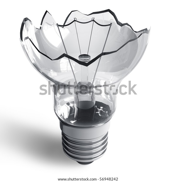 Broken Lamp Stock Illustration 56948242