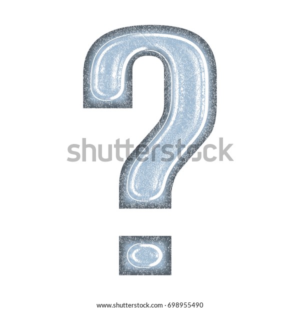 Broken Scratched Cracked Question Mark Sign Stock Illustration ...