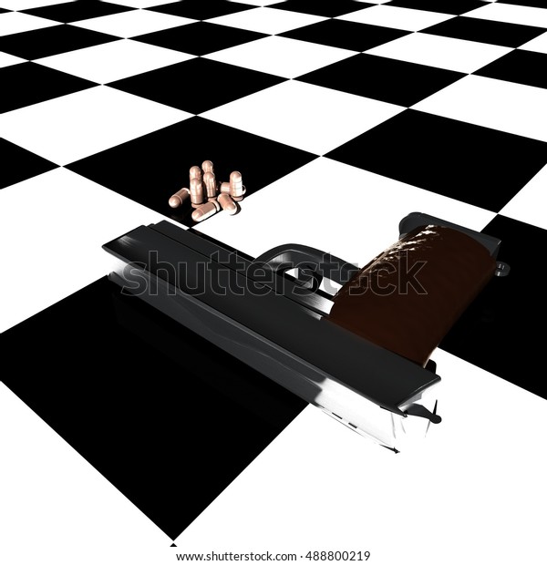 Bronze Bullets Rows Isolated Over White Stock Illustration 488800219 ...
