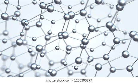 Bronze Molecule Network Background Abstract 3d Stock Illustration ...