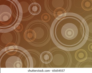 Brown Abstract Background Circles Stock Illustration 65654557 ...