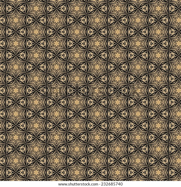 Brown Abstract Geometric Pattern Stock Illustration 232685740 ...