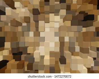 Brown Color Blocks Pattern Background Stock Illustration 1472270072 ...