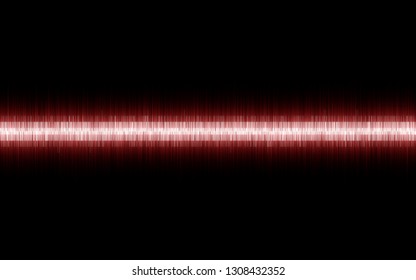 Abstract Red Curve Soundwave Black Background Stock Illustration ...