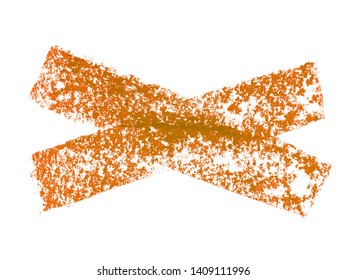 Brown Crayon Scribble Texture Wax Pastel Stock Illustration 1409111996 ...