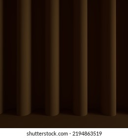 Brown Curl Backdrop Square Edge Stock Illustration 2194863519 ...