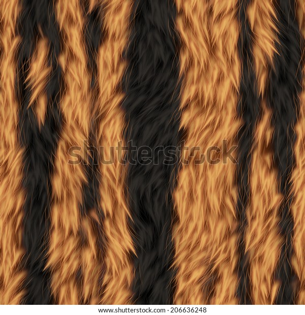 Brown Furry Texture Seamless Pattern Background Stock Illustration ...