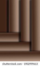 Brown Gradient Background Shaded Rectangular Blocks Stock Illustration ...