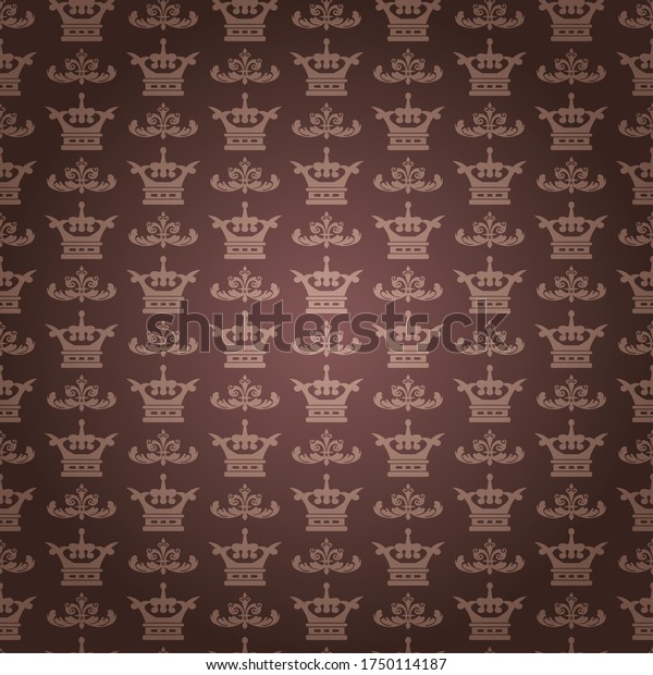 Brown Royal Background Wallpaper Texture Pattern Stock Illustration ...