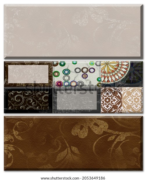 Brown Wall Tile Texture Design Stock Illustration 2053649186 Shutterstock