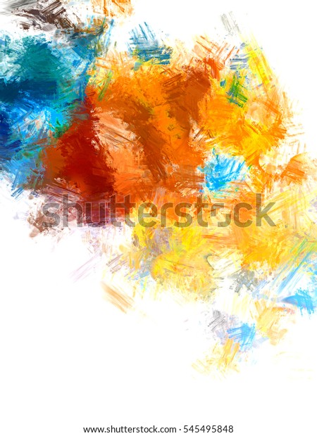 Brushed Painted Abstract Background Brush Strokes Stock Illustration ...