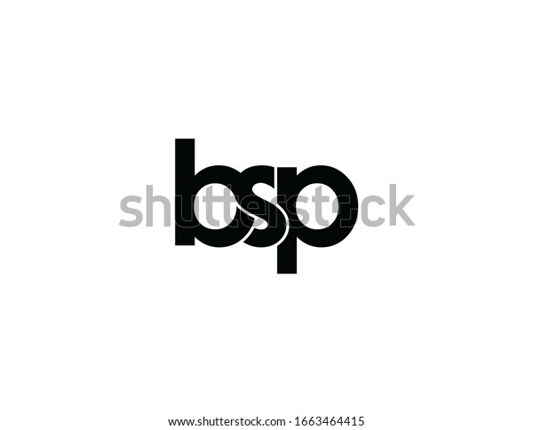 Bsp Original Monogram Logo Design Stock Illustration 1663464415 ...