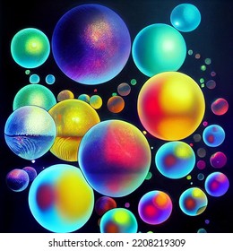 Bubble Multi Color Circles Multi Color Stock Illustration 2208219309 ...