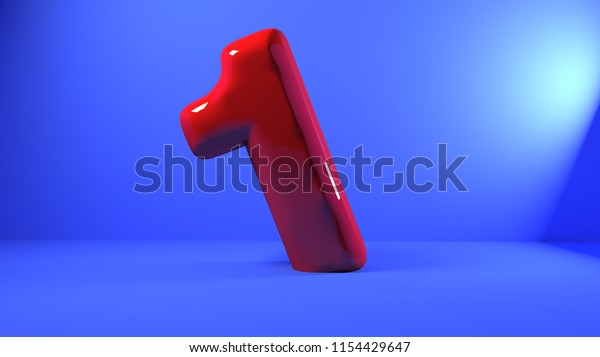 Bubble Red Number 1 3d Render Stock Illustration 1154429647 | Shutterstock