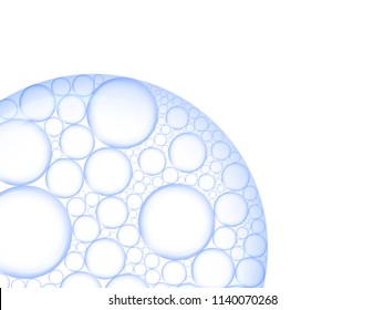Bubbles Inside Big Bubble On White Stock Illustration 1140070268 ...