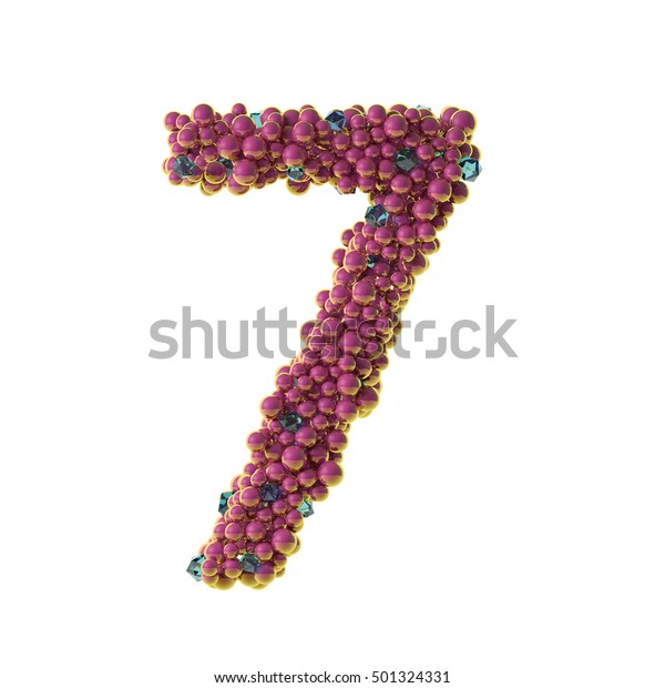 Bubbles Numbers 7 Seven 3d Illustration Stock Illustration 501324331 ...
