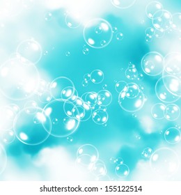 Bubbles Steam Simple Drawing Backgroundsquare Stock Illustration ...