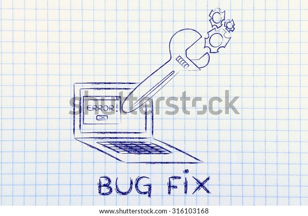 Bug Fix Troubleshooting Malfunctions Oversized Wrench Stock ...