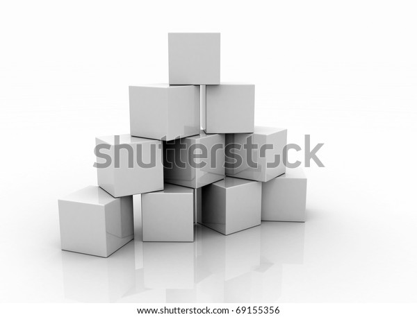 Building Blocks Blank Stock Illustration 69155356