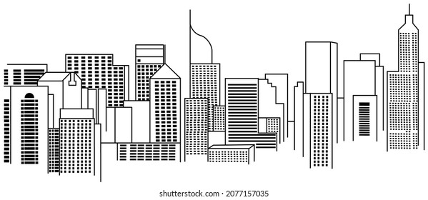 Building Construction Building Landscape Background Stock Illustration ...