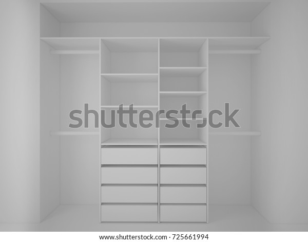 Builtin Wardrobe 3d Render Stock Illustration 725661994 | Shutterstock