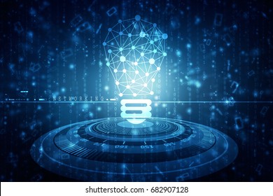 Bulb Future Technology Innovation Background Creative Stock ...
