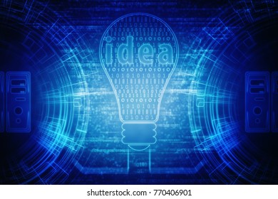Bulb Future Technology Innovation Background Creative Stock ...