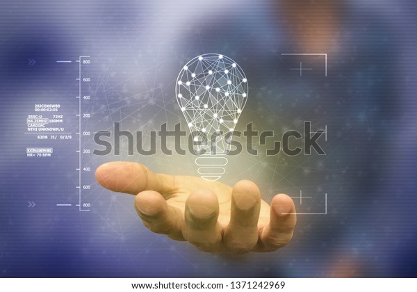 Bulb Future Technology Innovation Background Creative Stock ...