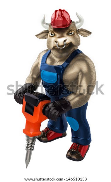 Bull Builder Stock Illustration 146510153 | Shutterstock