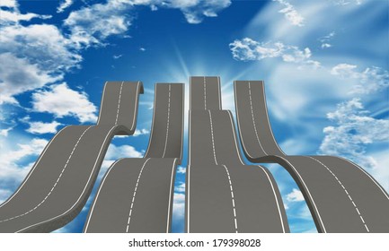 Bumpy Road Background Stock Illustration 179398028
