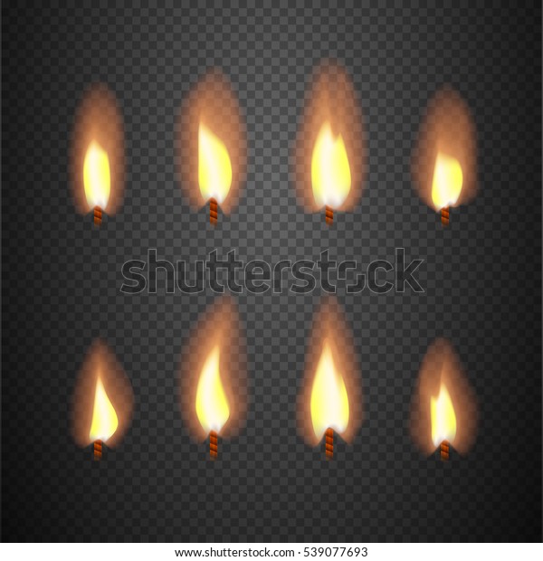 Burning Candle Flame Animation Frames Burning Stock Illustration ...
