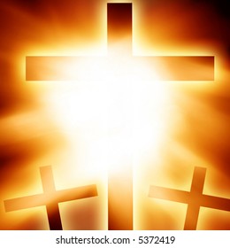 Burning Cross Stock Illustration 5372419 | Shutterstock