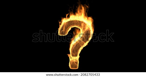 Burning Question Mark Fire Flame Symbol Stock Illustration 2082705433 ...