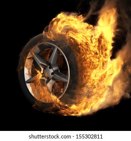 Burning Wheel Stock Illustration 155302811 | Shutterstock