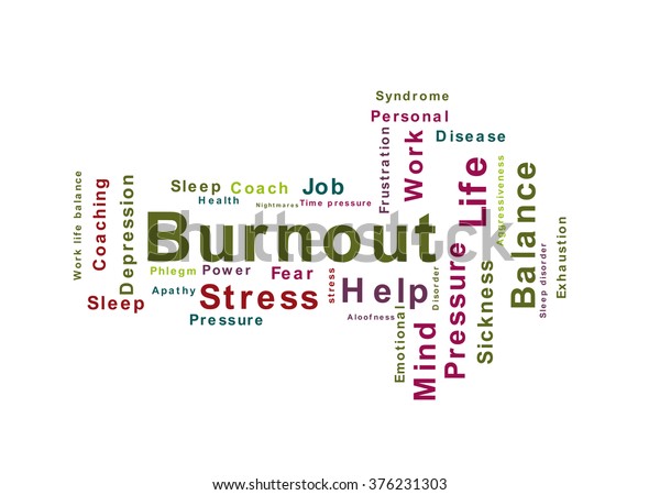 Burnout Word Cloud Stock Illustration 376231303 | Shutterstock