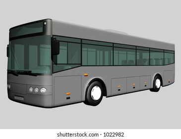 Bus Front View Left Stock Illustration 1022982 | Shutterstock