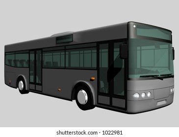 Small Urban White Bus On White: ภาพประกอบสต็อก 541902055 | Shutterstock
