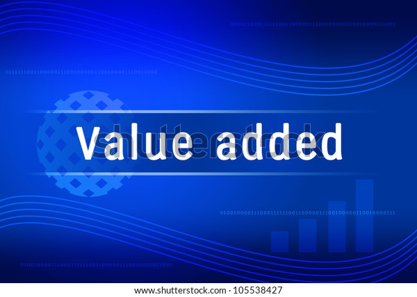 Business Background Value Added Stock Illustration 105538427